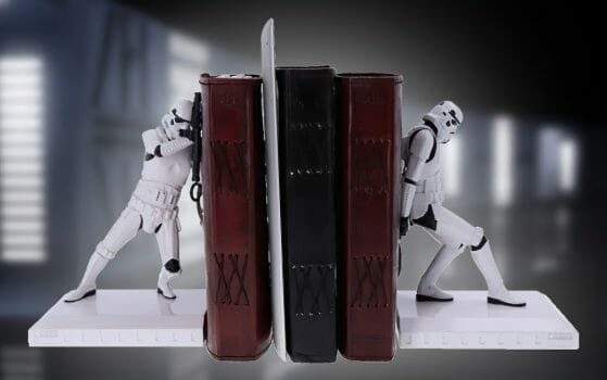 These are the books you're looking for: Stormtrooper bookends