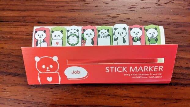 Geek Native Patron Gift: Panda note organiser