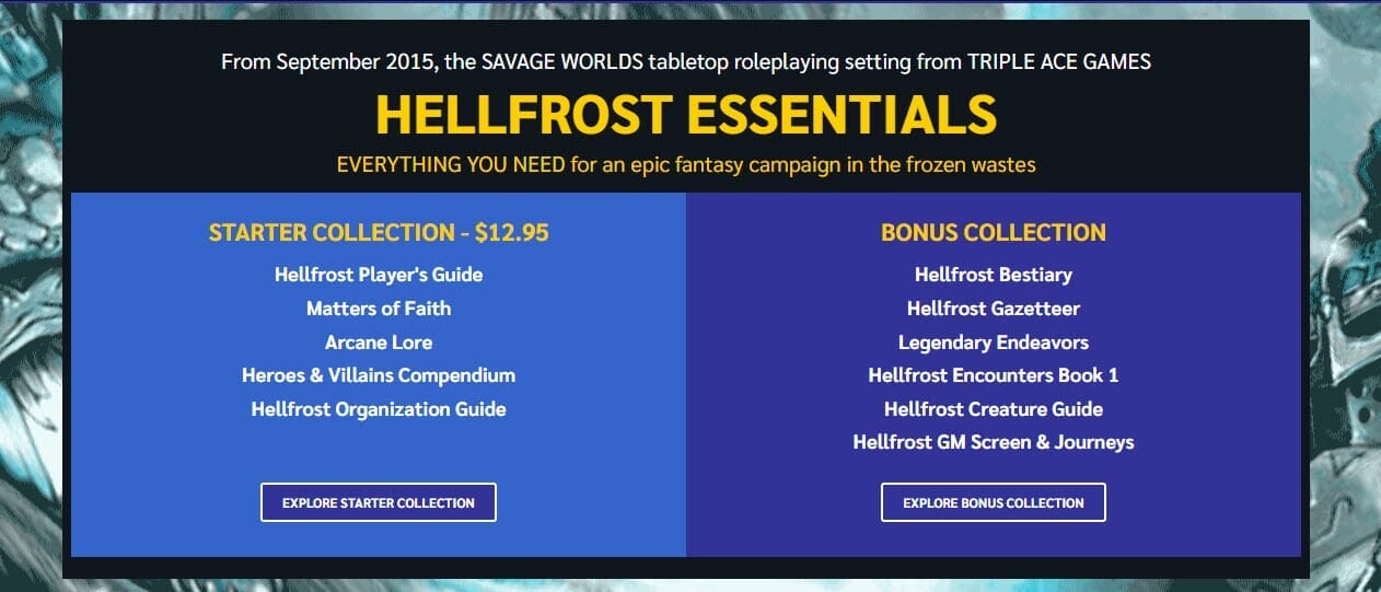 Hellfrost returns to the Bundle of Holding but is melting quickly