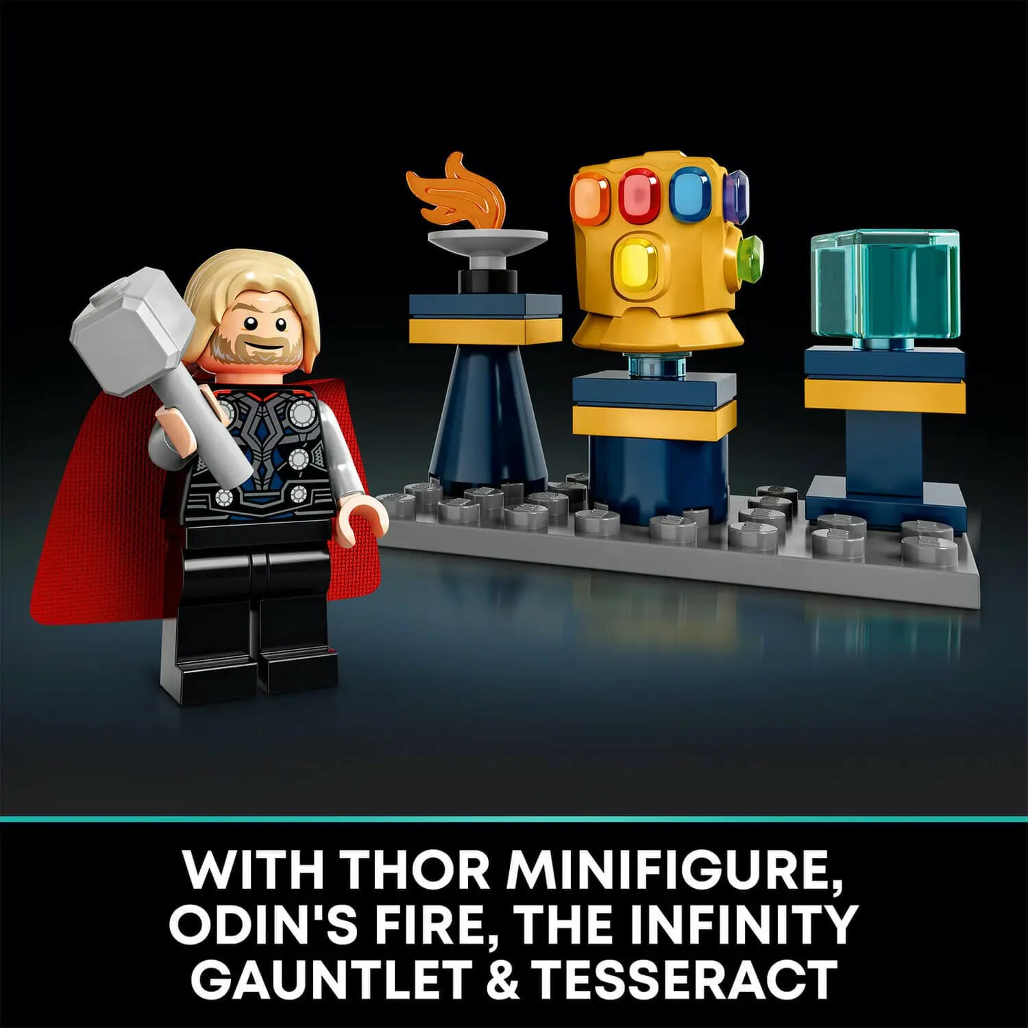 Zavvi wields exclusive LEGO Thor's Hammer from the Infinity Saga