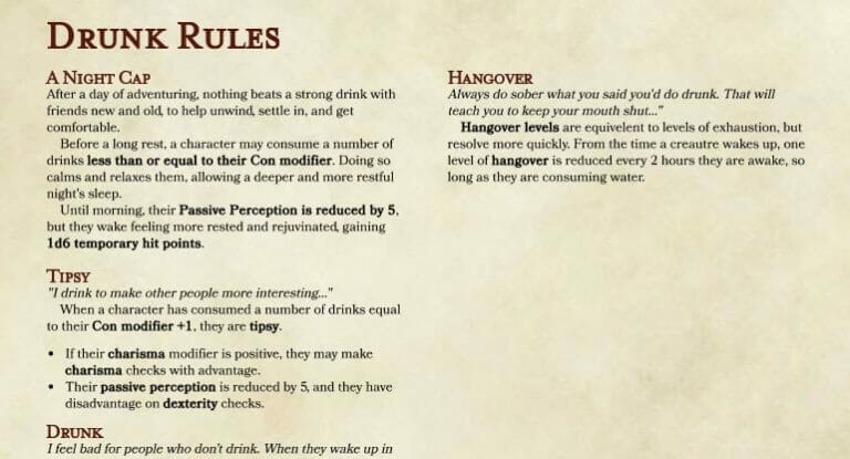 Drunk Dungeons & Dragons: Pay what you want rules