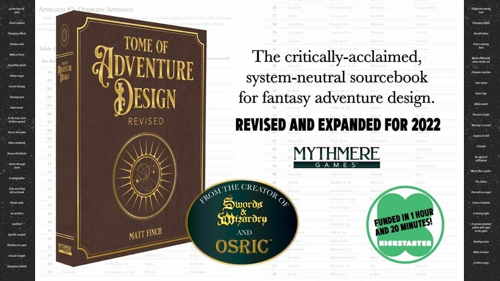 Tome of Adventure Design: System-neutral RPG ideas book takes in tens ...