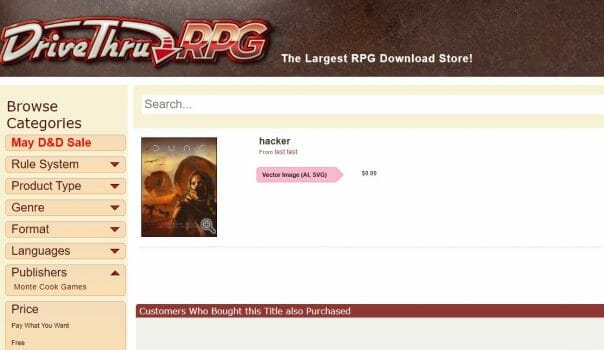 DriveThruRPG confirms hacking; customer data secure