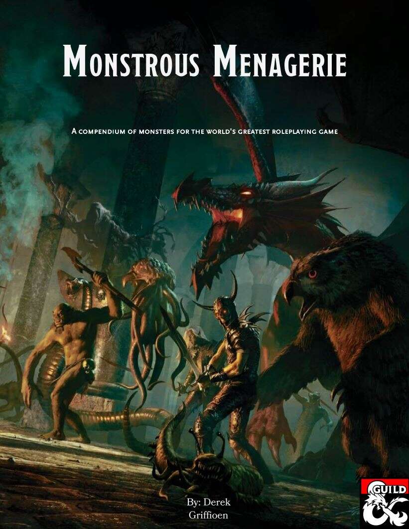 Free to Download: 29 pages of 5e Monstrous Menagerie