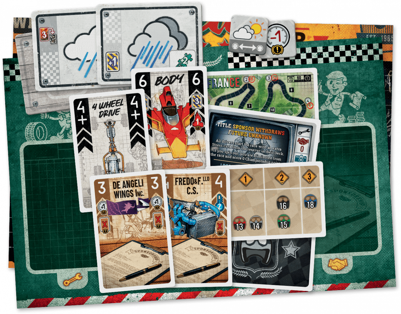 Heat: Pedal to the Metal is a race car board game