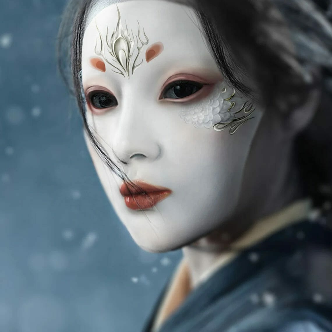 12 Masks of Halloween: #4 Hand-painted spirit mask