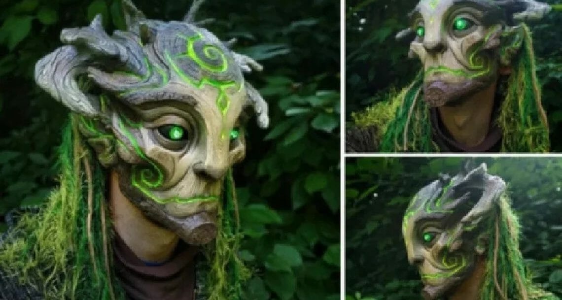 12 Masks of Halloween: #5 Forest spirit mask