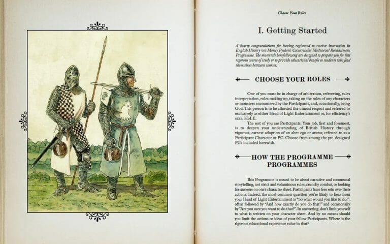 Free to Download: Monty Python RPG quickstart