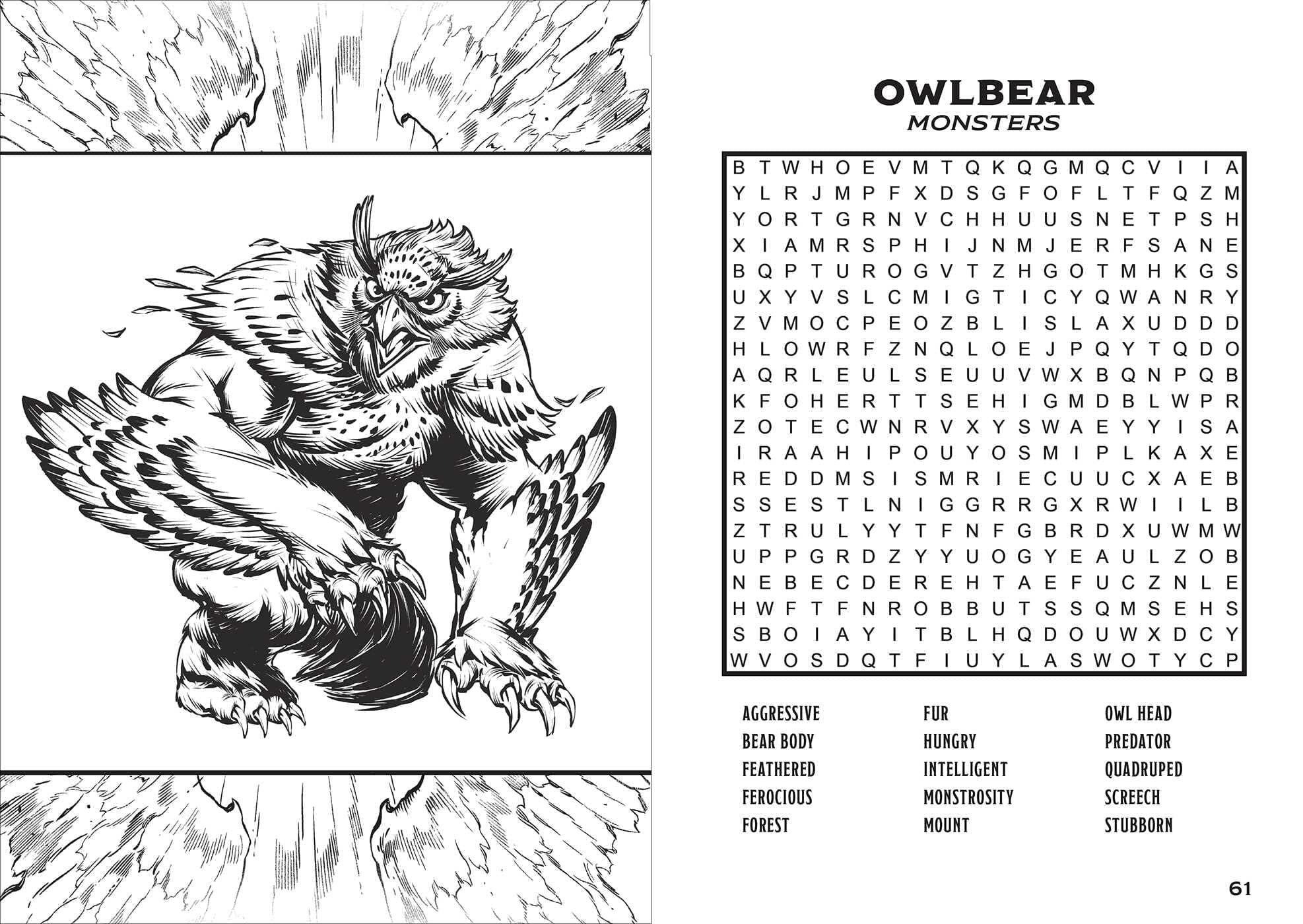 Have a go: Dungeons & Dragons Word Search and Colouring book