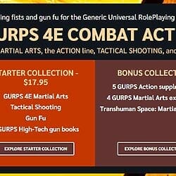 Double GURPS 4e Bunding of Holding deals: Supers and Action RPGs