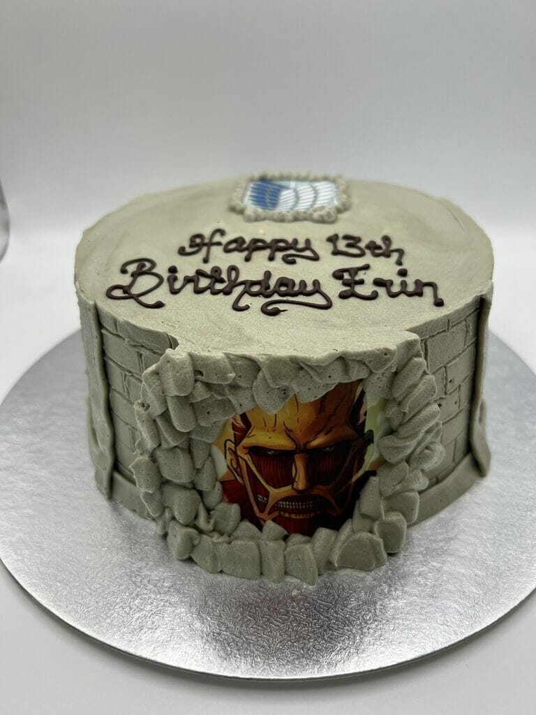 Attack on Titan: Local bakery puts Colossal Titan in birthday cake