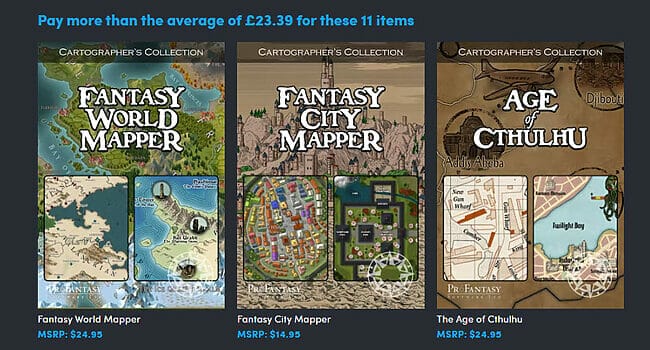 It's an encore for Campaign Cartographer's Maps Bonanza at Humble