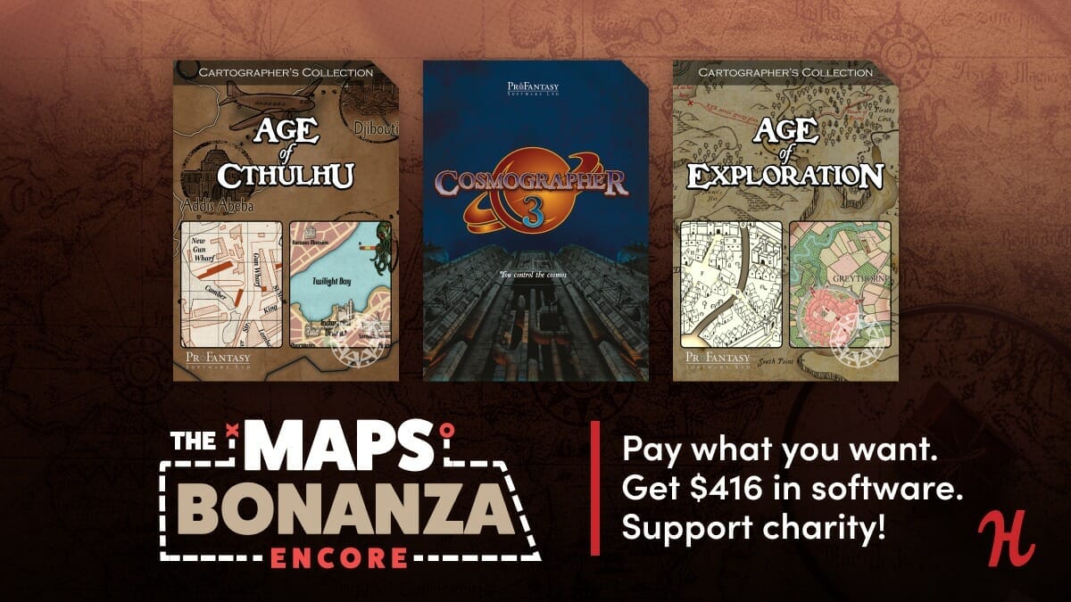 It's an encore for Campaign Cartographer's Maps Bonanza at Humble