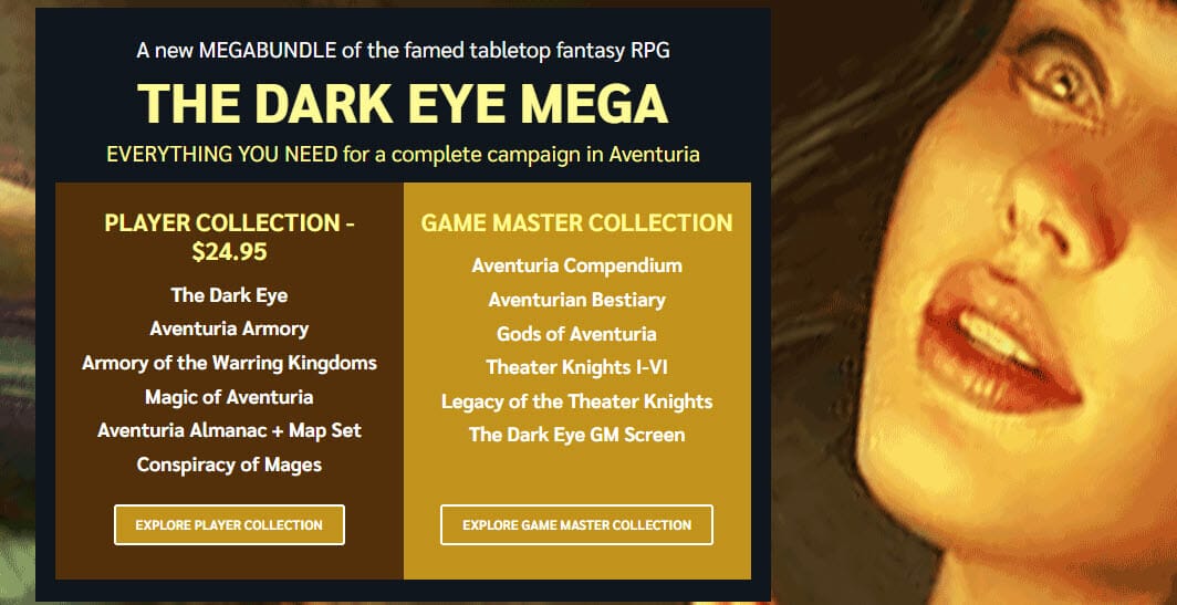 A new Dark Eye megabundle offers a platinum-bestselling RPG
