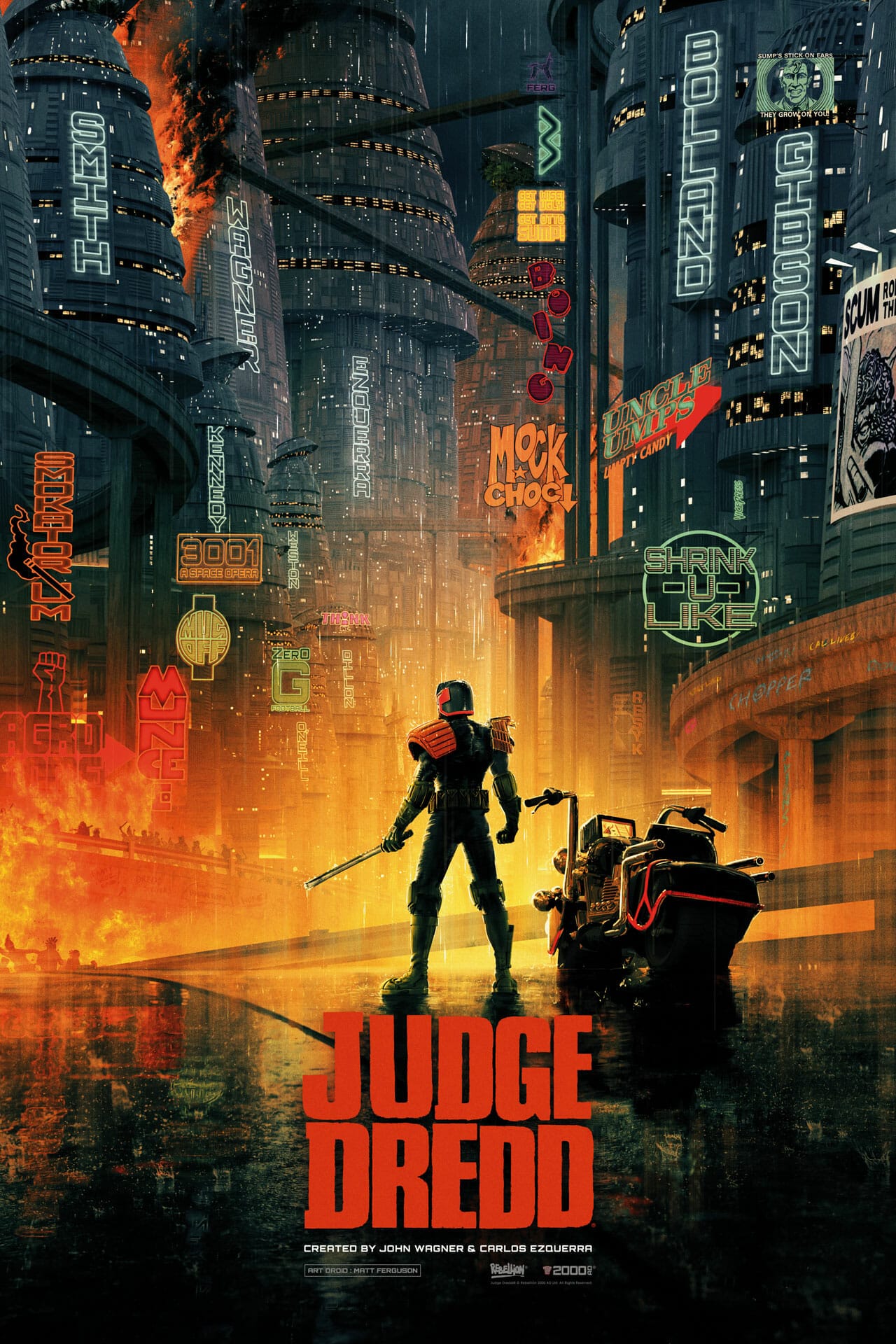 Check out these stunning 'Judge Dredd' fine art posters by graphic ...