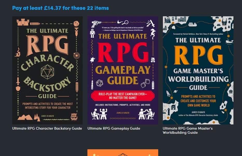 Time is about up to teach yourself how to GM better with this book bundle