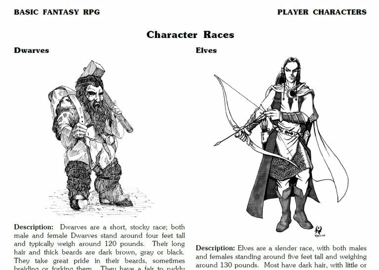 Free to Download: Basic Fantasy RPG Core Rules 4e