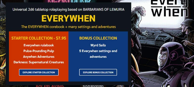 Everywhen expands Barbarians of Lemuria and is a bundle offer