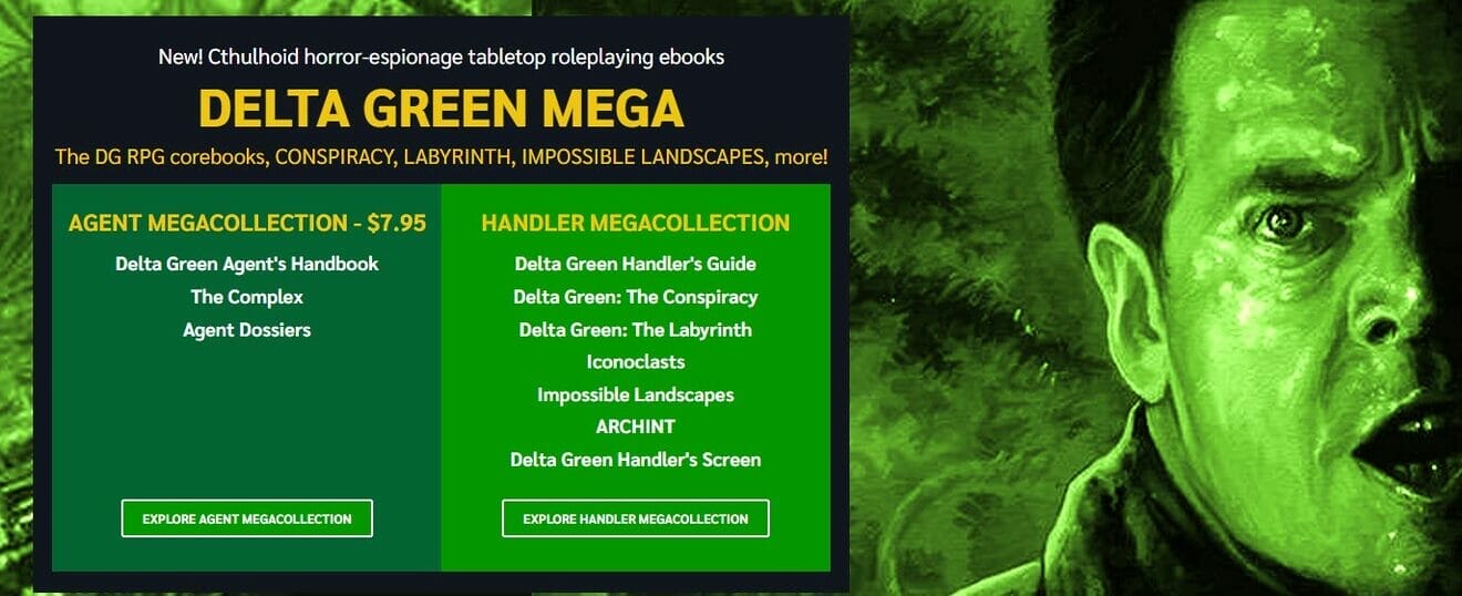 The largest ever Delta Green offer as horror comes to the Bundle of Holding