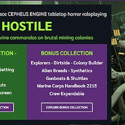 Deep-space horror: The Hostile RPG bundle deal