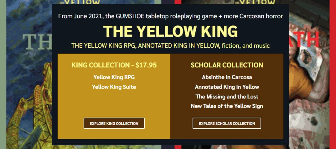 The Yellow King is a reality-bending and price-warping RPG bundle