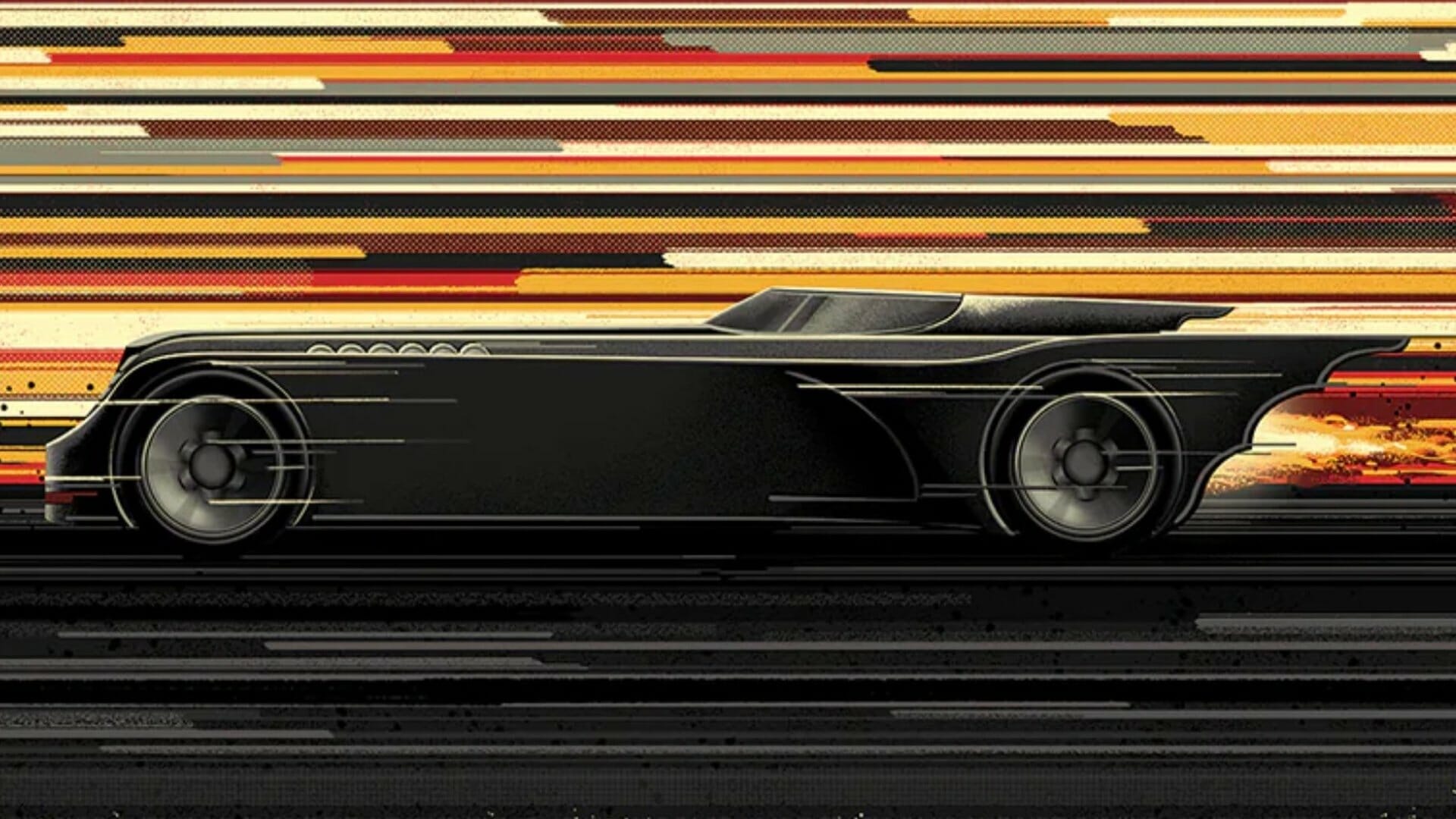 Check out this Batmobile art print series by Derek Payne