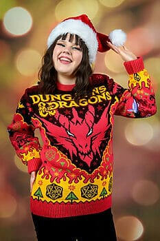 Dragon jumper: Dungeons & Dragons ugly Christmas sweater