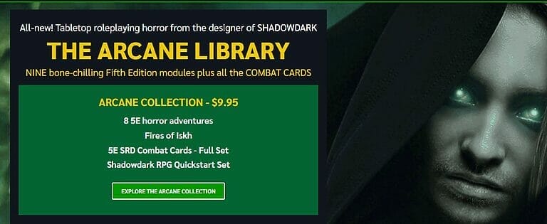 D&D 5e horror: The Arcane Library bundle