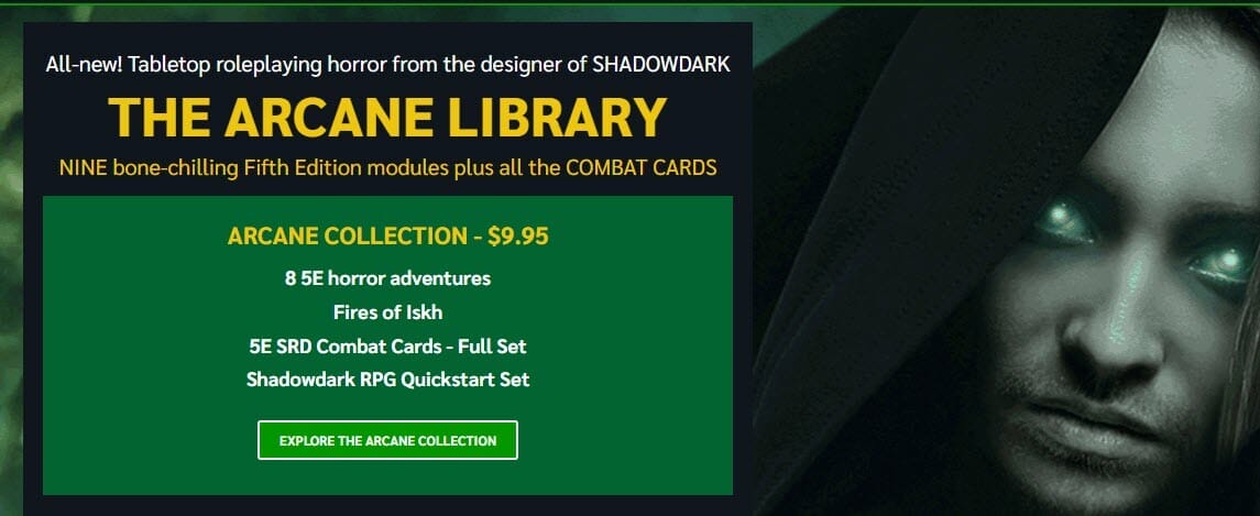 D&D 5e horror: The Arcane Library bundle