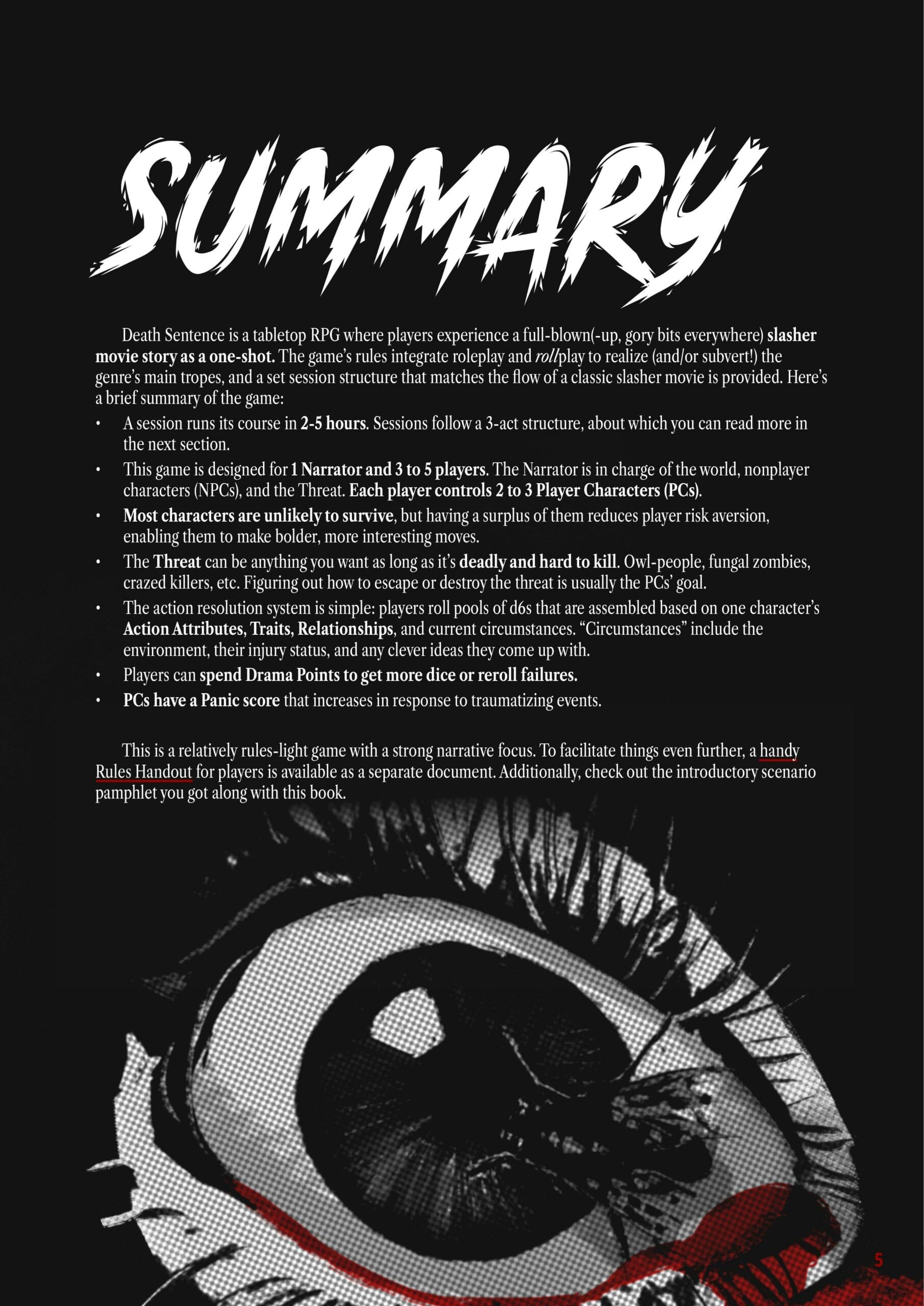 Death Sentence: This new one-shot RPG brings slasher horror to your ...