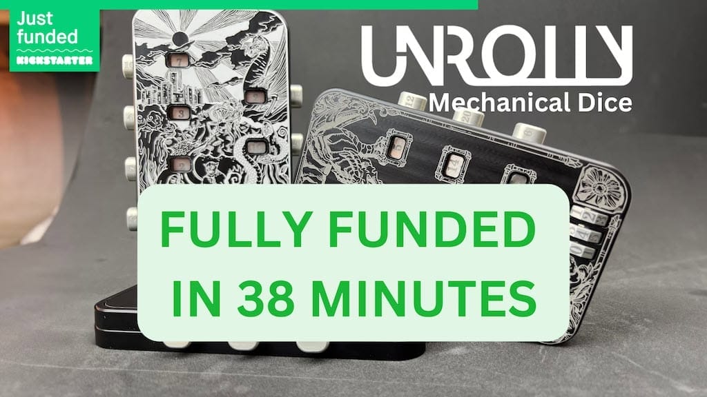The Unrolly Dragon is a mechanical dice-rolling machine
