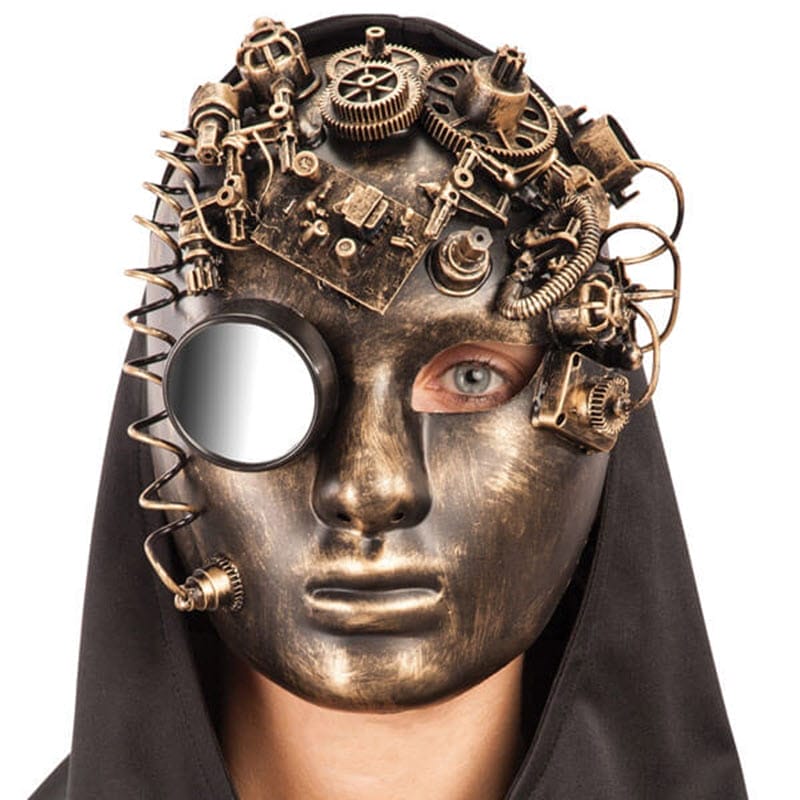 12 Masks of Halloween #10: Steampunk Gold with Mirror