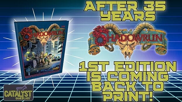 Shadowrun first edition to reprint after 35 years