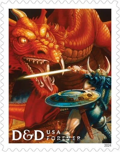 The US Postal Service has issued Dungeons and Dragons 50th birthday ...