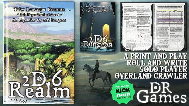 RPG Publisher Spotlight: DR Games (with 2D6 Realm live on Kickstarter)