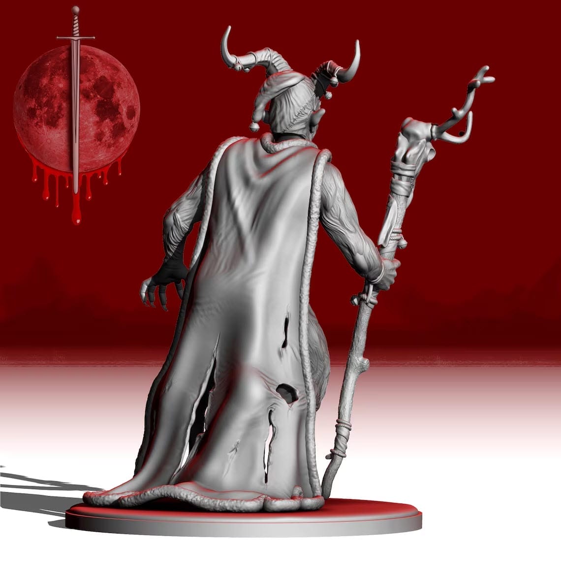 Blood Moon Forge Art's Krampus STL files shape up with festive horror