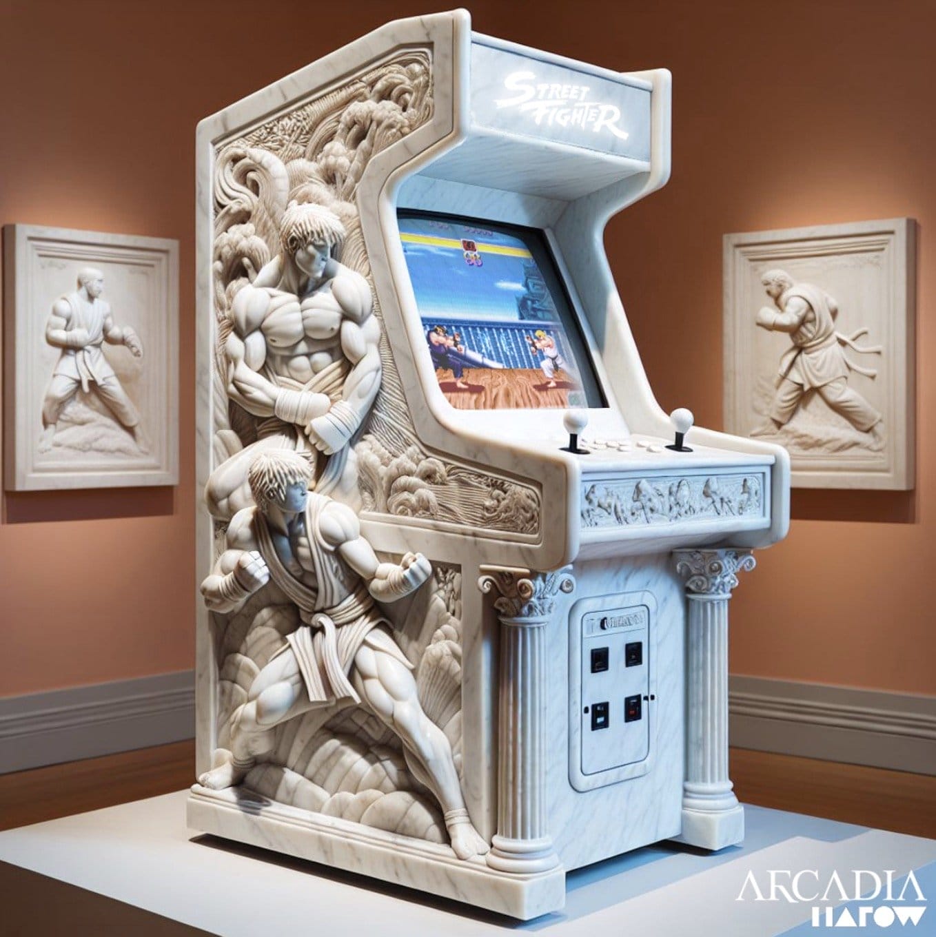 Artist is offering chiselled marble arcade cabinets that'll only cost your life savings (probably)