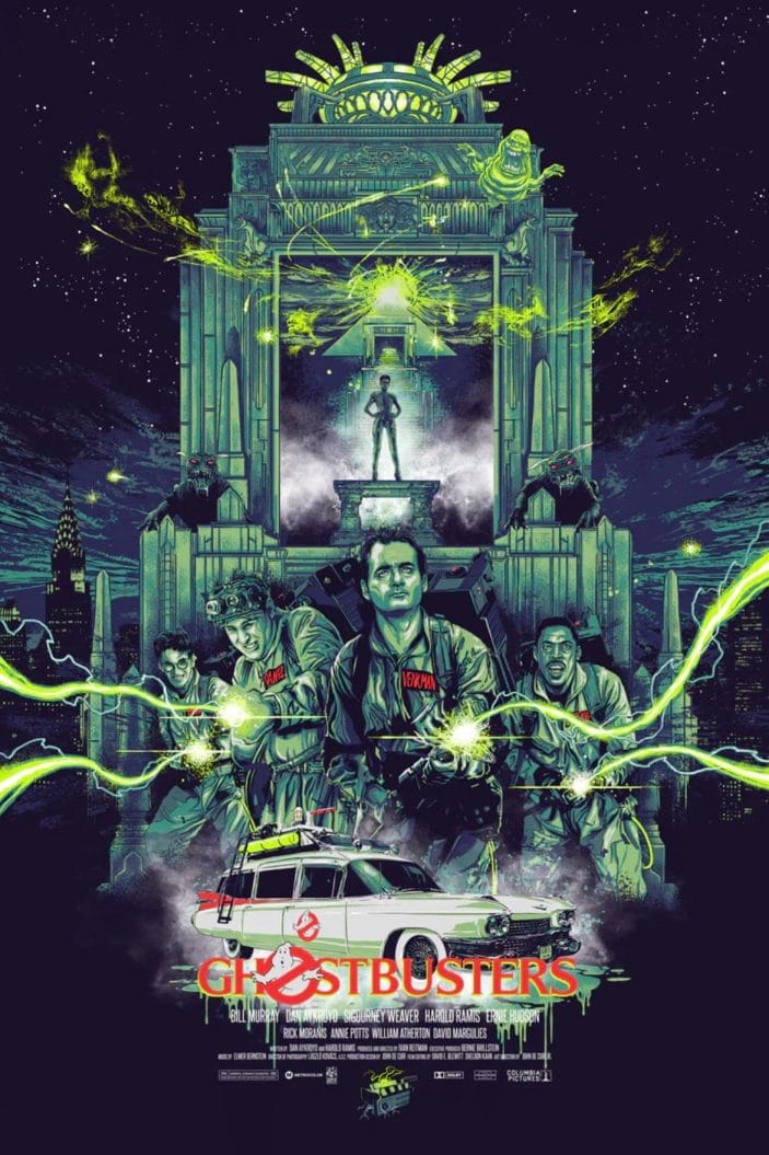 Check out this stunning Ghostbusters poster art from artist Vance Kelly