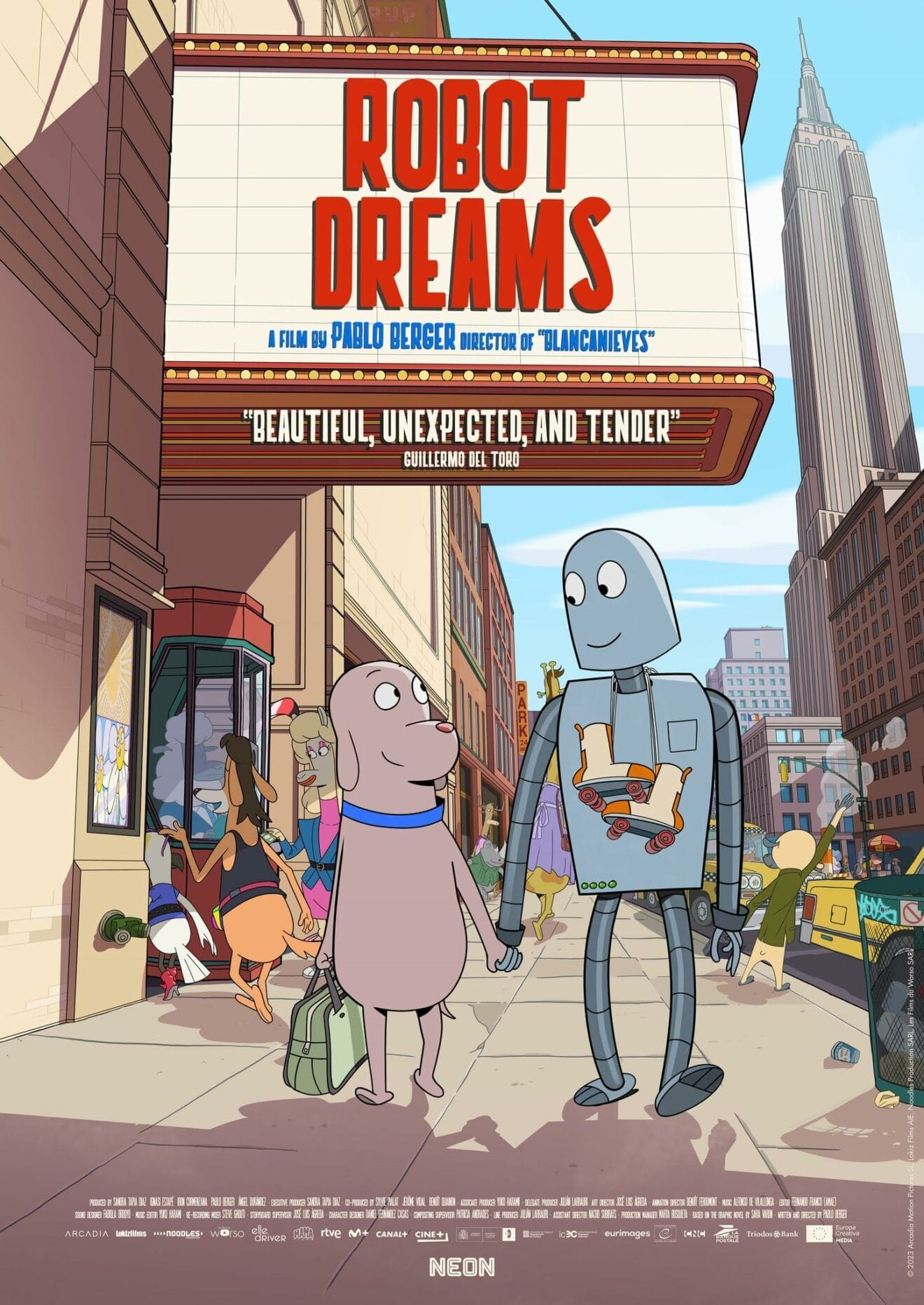 Sara Varon's Robot Dreams animated movie gets a trailer ahead of US release