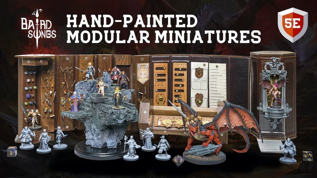 BardSongs smashes Kickstarter with a hand-painted modular miniature offer