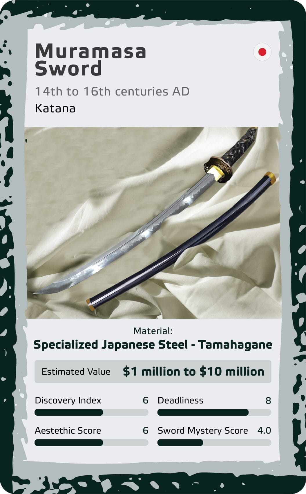 Swordis: Free sword 'Top Trumps' style print-and-play game