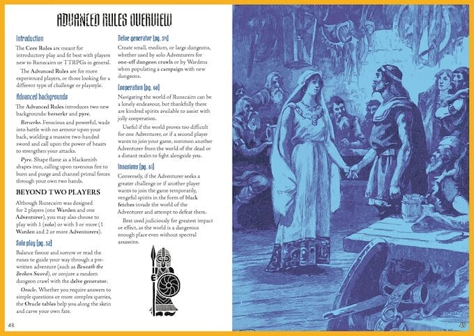 Free Quickstart for duet RPG: Runecairn Kickstarts a remastered edition