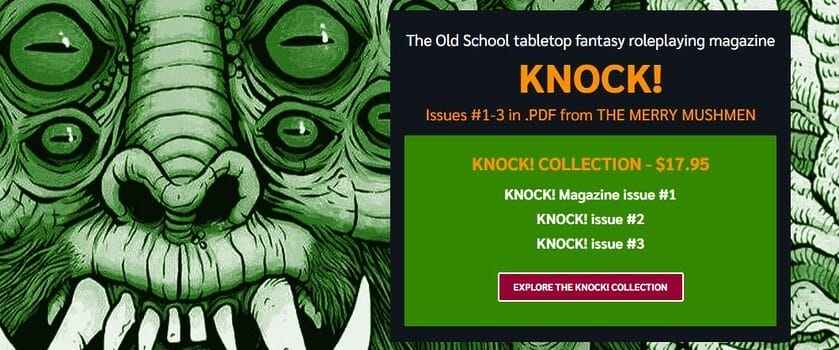 Knock! (x3) The excellent OSR magazine hits the Bundle of Holding