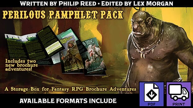 Powered by Perilous Pamphlets: Less is four times more TTRPG
