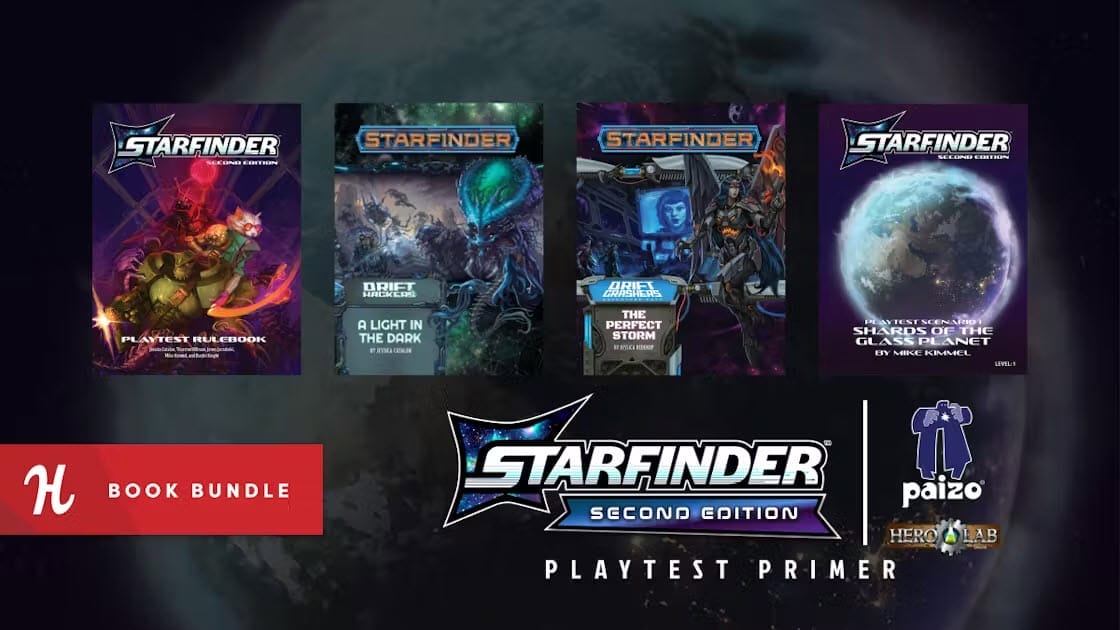 Paizo and Hero Lab have a 52 item Starfinder sci-fi bundle