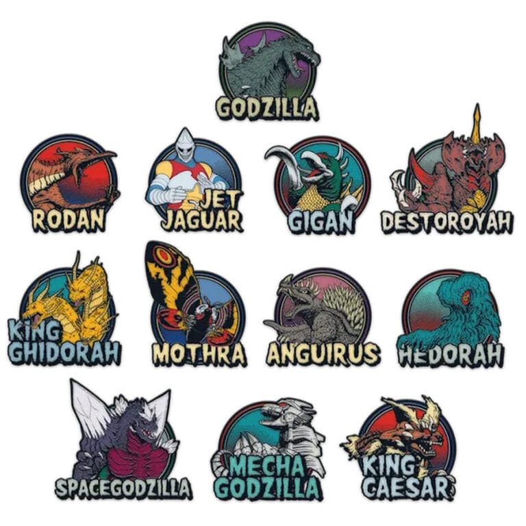 Strictly limited edition: Godzilla Deluxe Enamel Pin Badge Boxset ...