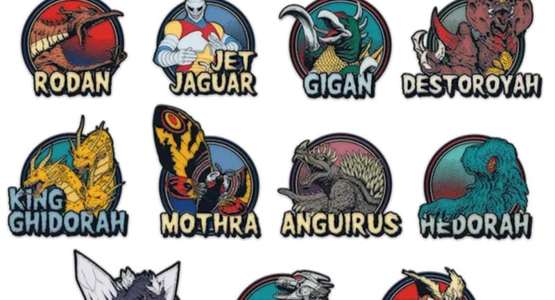 Strictly limited edition: Godzilla Deluxe Enamel Pin Badge Boxset ...