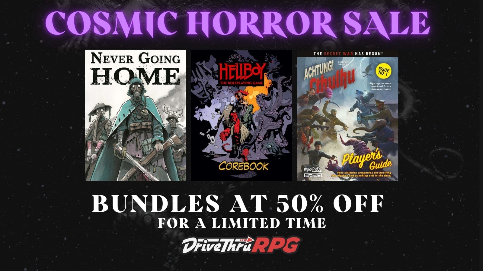 DriveThruRPG launch Cosmic Horror and Cthulhu Mythos RPG sale