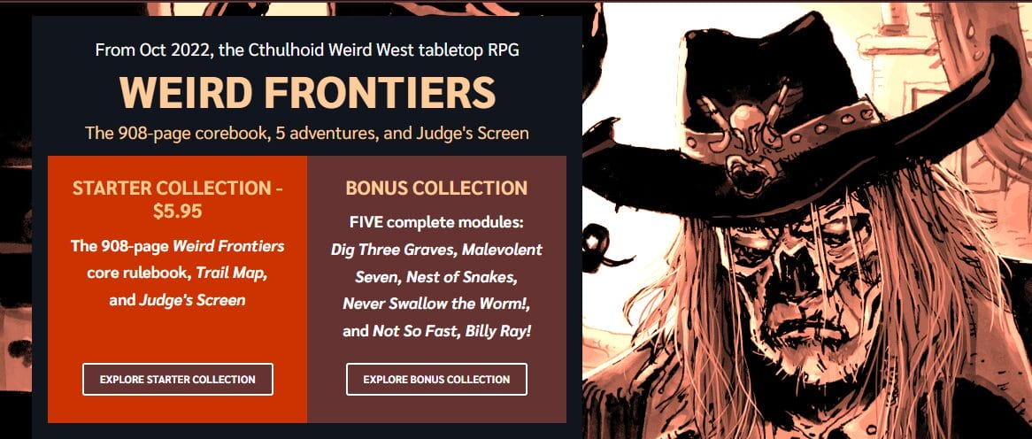 Go Weird West, 908 TTRPG pages of it this Halloween!