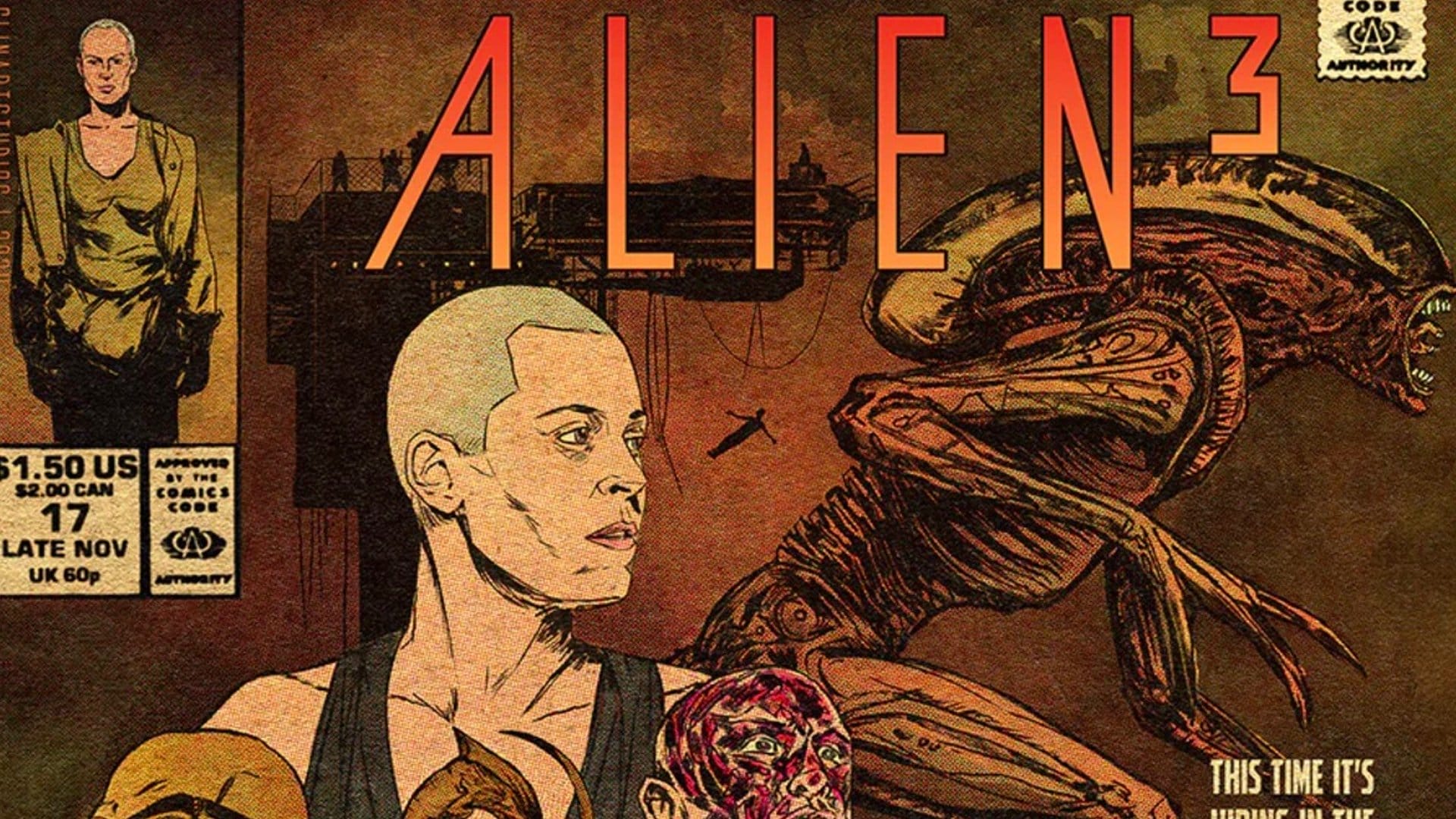 Check out this cool comic-style poster for Alien 3 by artist Tim Clinard